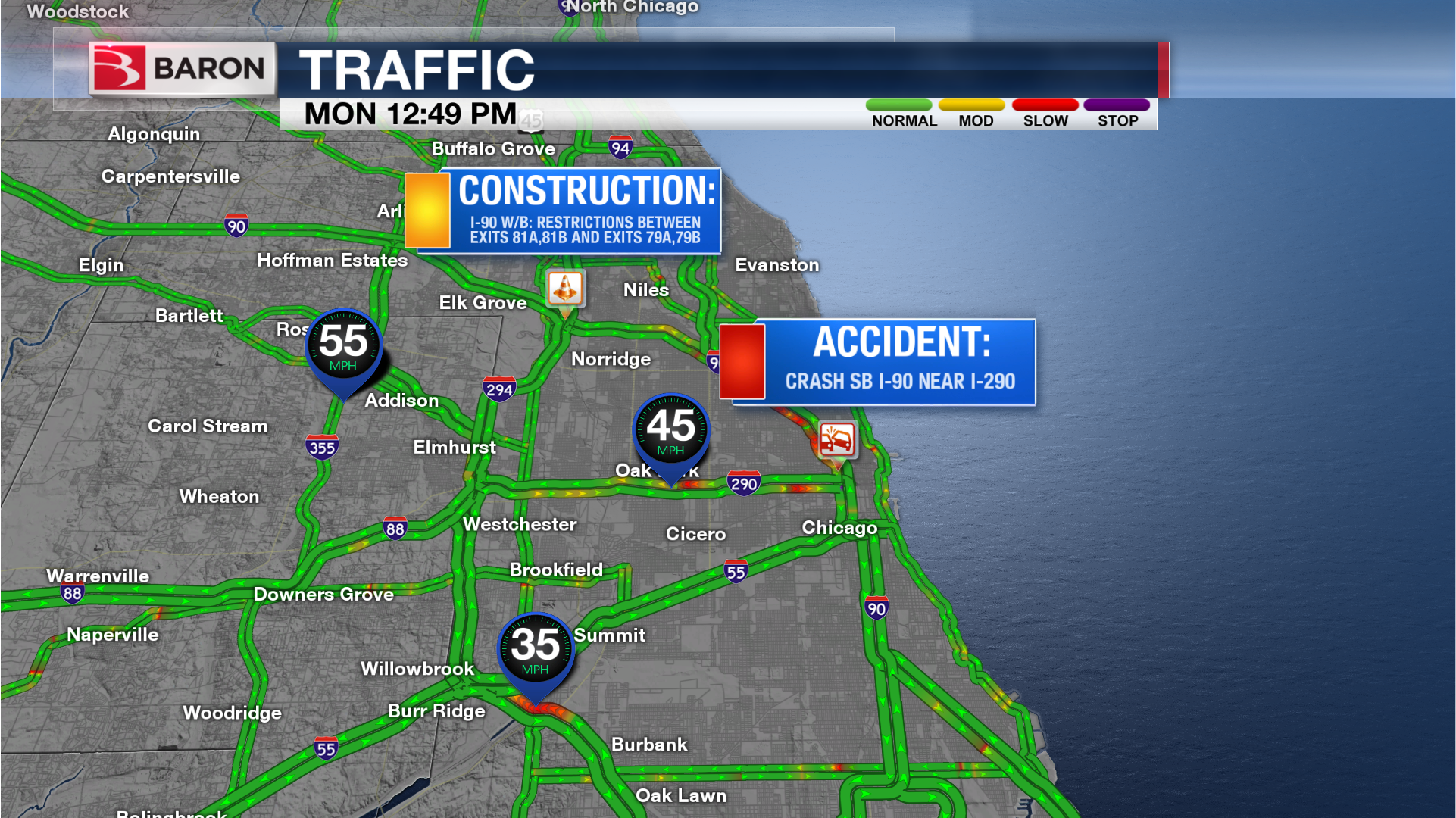 高质量交通和天气数据 | Baron Traffic